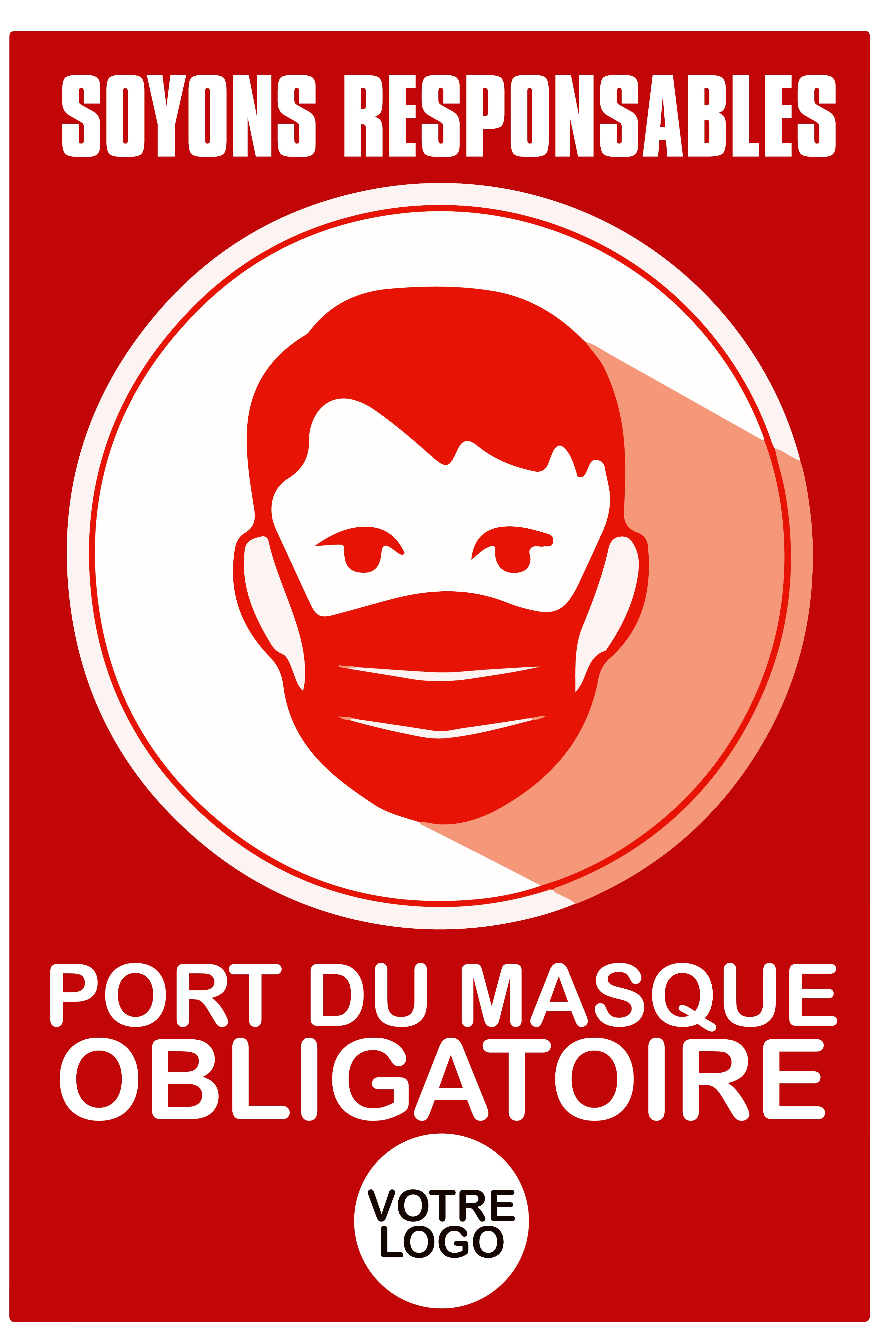 Mask required poster / Affiche port du masque OBLIGATOIRE – GoPromoMG
